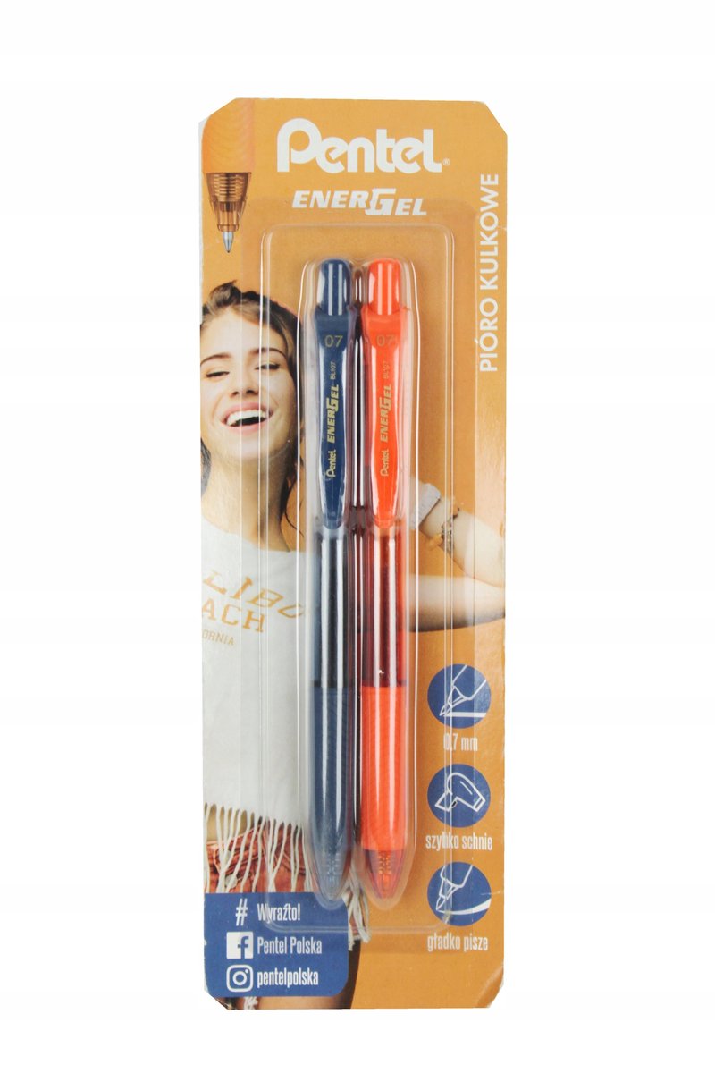 Pióro kulk. EnerGelX BL107 2 szt - Pentel | Sklep EMPIK.COM