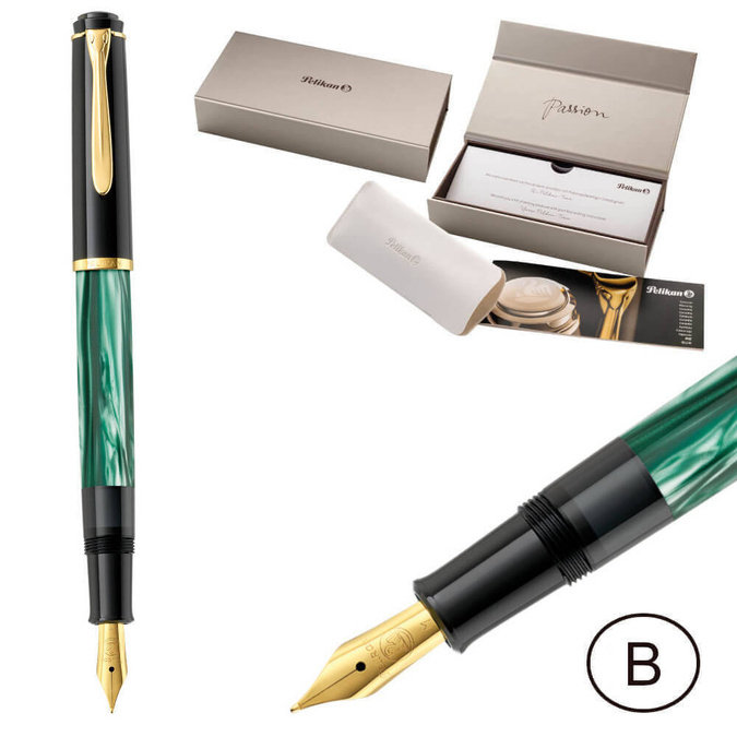 Pióro wieczne Classic M200 B Green Marbled na prezent premium FWI ...