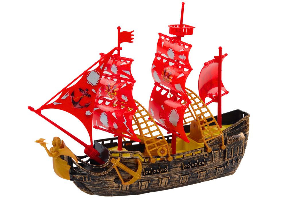 Piracki Statek Światła Dźwięki Kółka Brązowy - Inna marka | Sklep EMPIK.COM