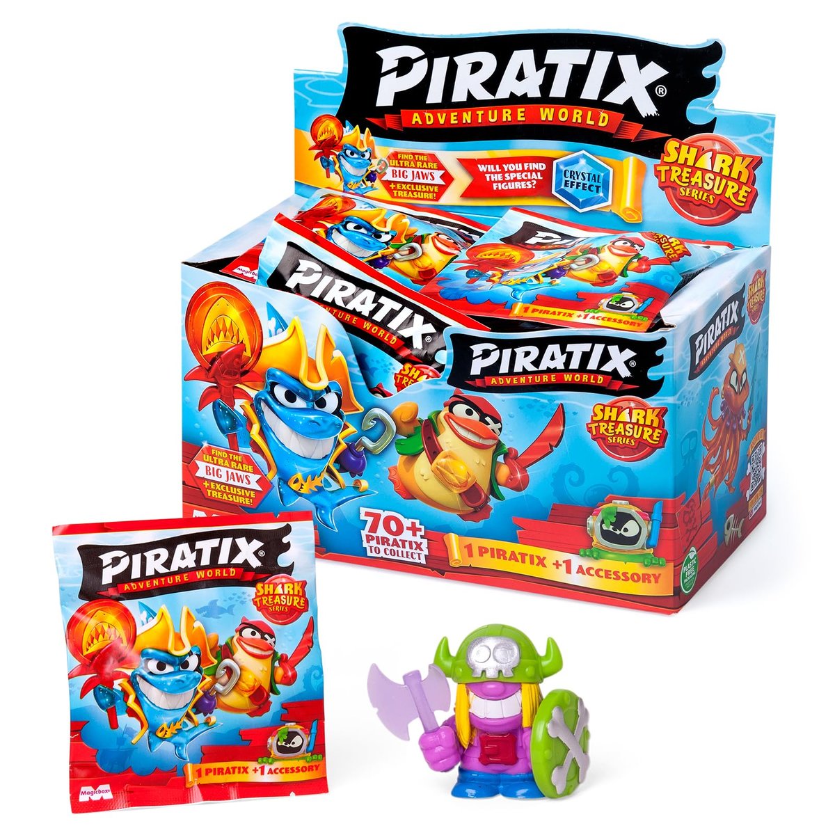 PIRATIX Seria Shark Treasure One Pack 24szt.– Pudełko zawiera 24 ...