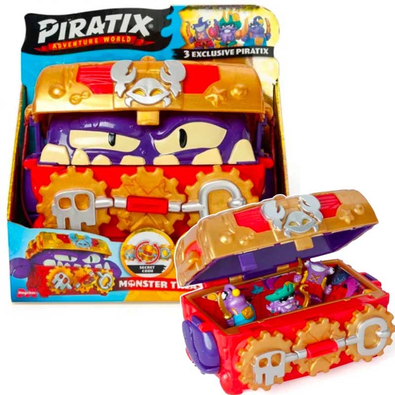 PIRATIX Zestaw Seria Golden Treasuje Monster Box Skrzynia Prezent ...