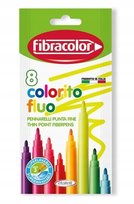 Pisaki FIBRACOLOR Colorito FLUO x 8 kol. Fluorescencyjne 3 mm - inna ...