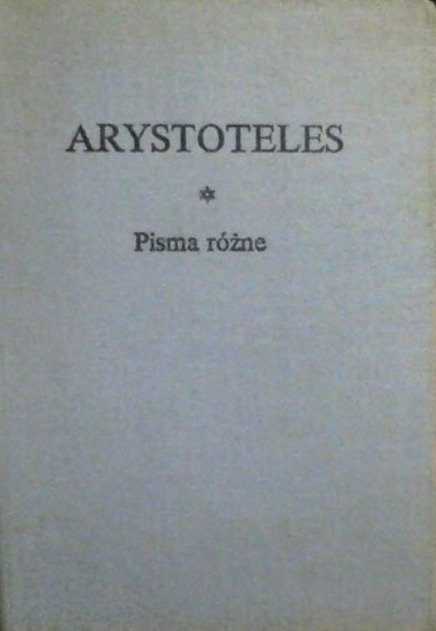 Pisma różne - Arystoteles | Książka w Empik