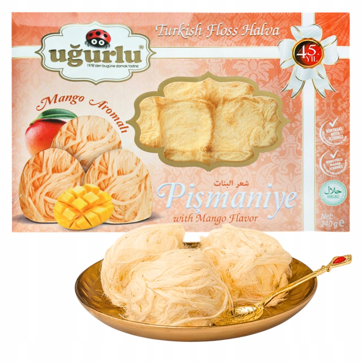 Pismaniye Mango Wata Chałwa Do Czekolady Dubajskiej Anielskie Włosy ...