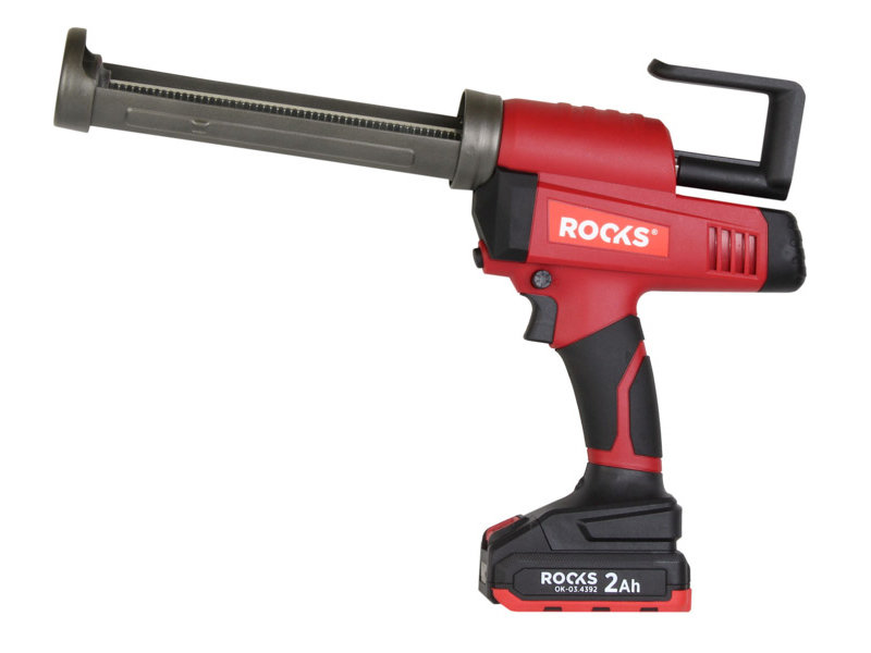 PISTOLET DO SILIKONU 350 ML 2500 N KOMPLET Z AKUMULATOREM 2 AH ROOKS 20 ...