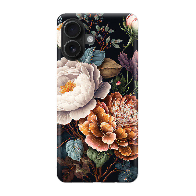 Piwonie III - iPhone 16 Plus Etui silikonowe z nadrukiem [TIF 07A ...