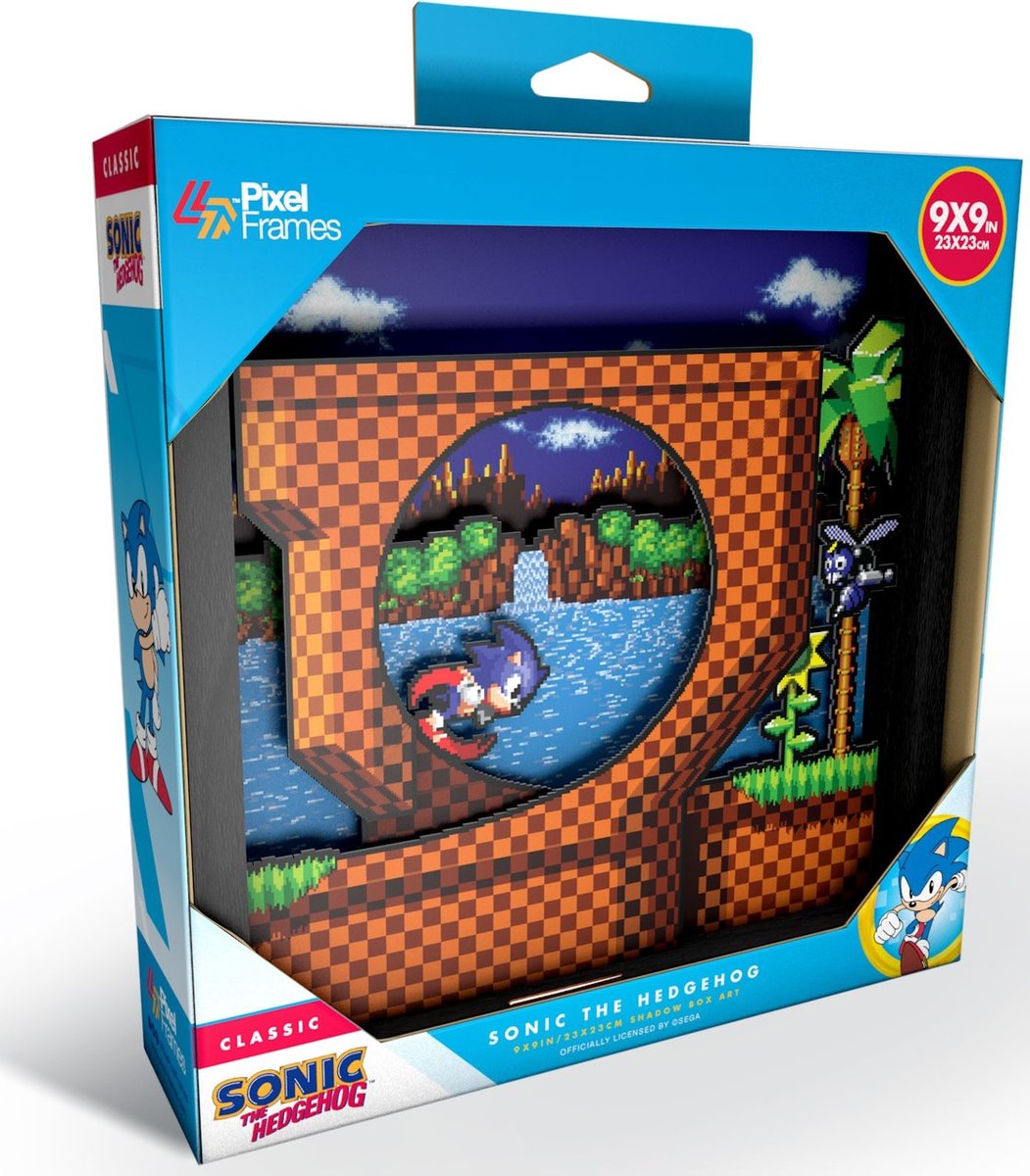 Pixel Frames Shadow Box Sonic the Hedgehog Loop L - Inny producent ...