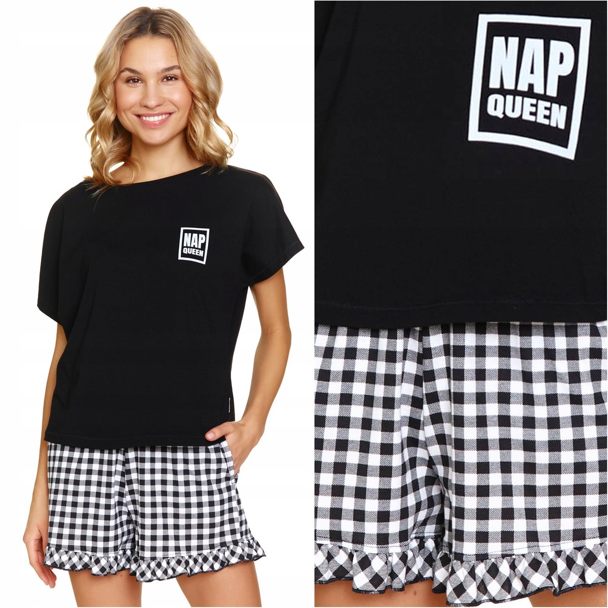 Piżama damska krótki rękaw DOCTOR NAP 7213 NAP QUEEN S - Doctor Nap ...