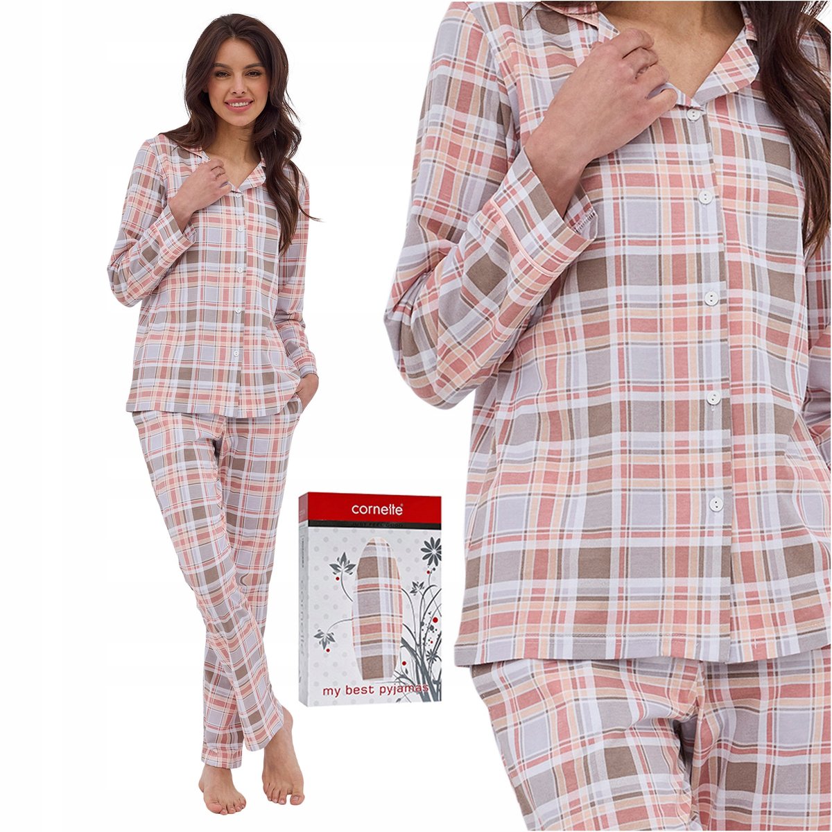 Pizama damska rozpinana CORNETTE 482/387 Sharon XL - CORNETTE | Moda ...