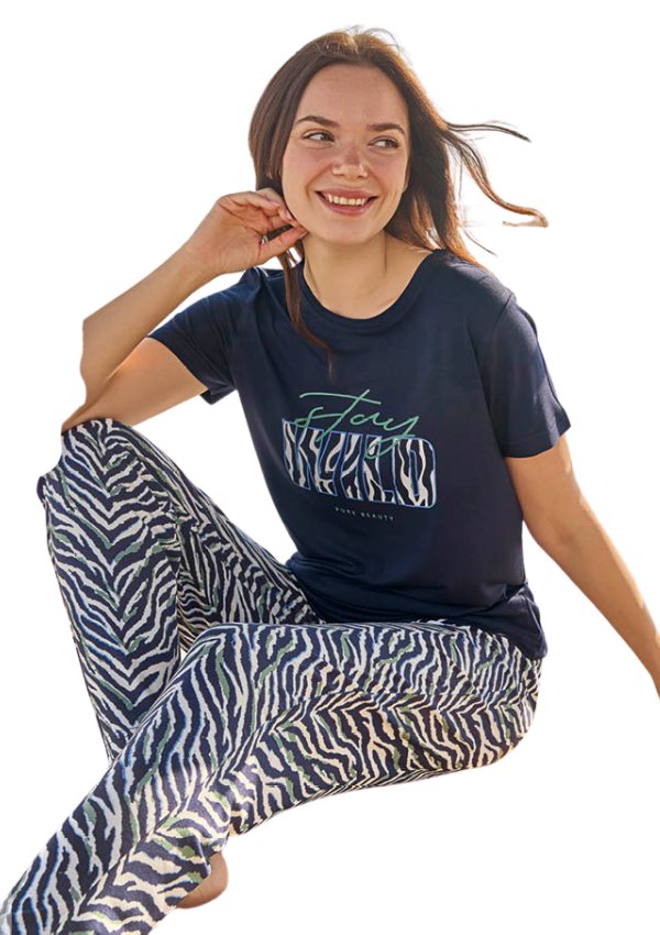 Piżama Damska wiskoza krótki rękaw L klasyczna - Vienetta | Moda Sklep ... Piżama Damska wiskoza krótki rękaw L klasyczna - Vienetta | Moda Sklep ...