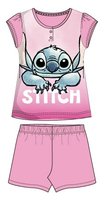 Piżama dla dziewczynek, Disney Stitch, krótki rękaw, bawełna, kolor jasnoróżowy, rozmiar 110 cm ...