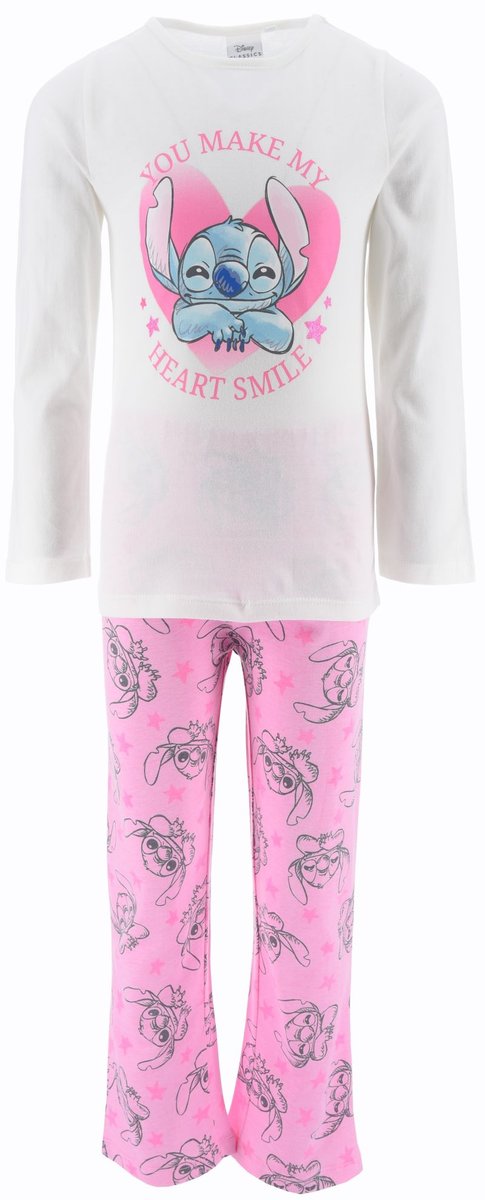 Piżama dla dziewczynki Disney - Lilo i Stitch, bawełna, rozmiar 128 cm - Disney | Sklep EMPIK.COM