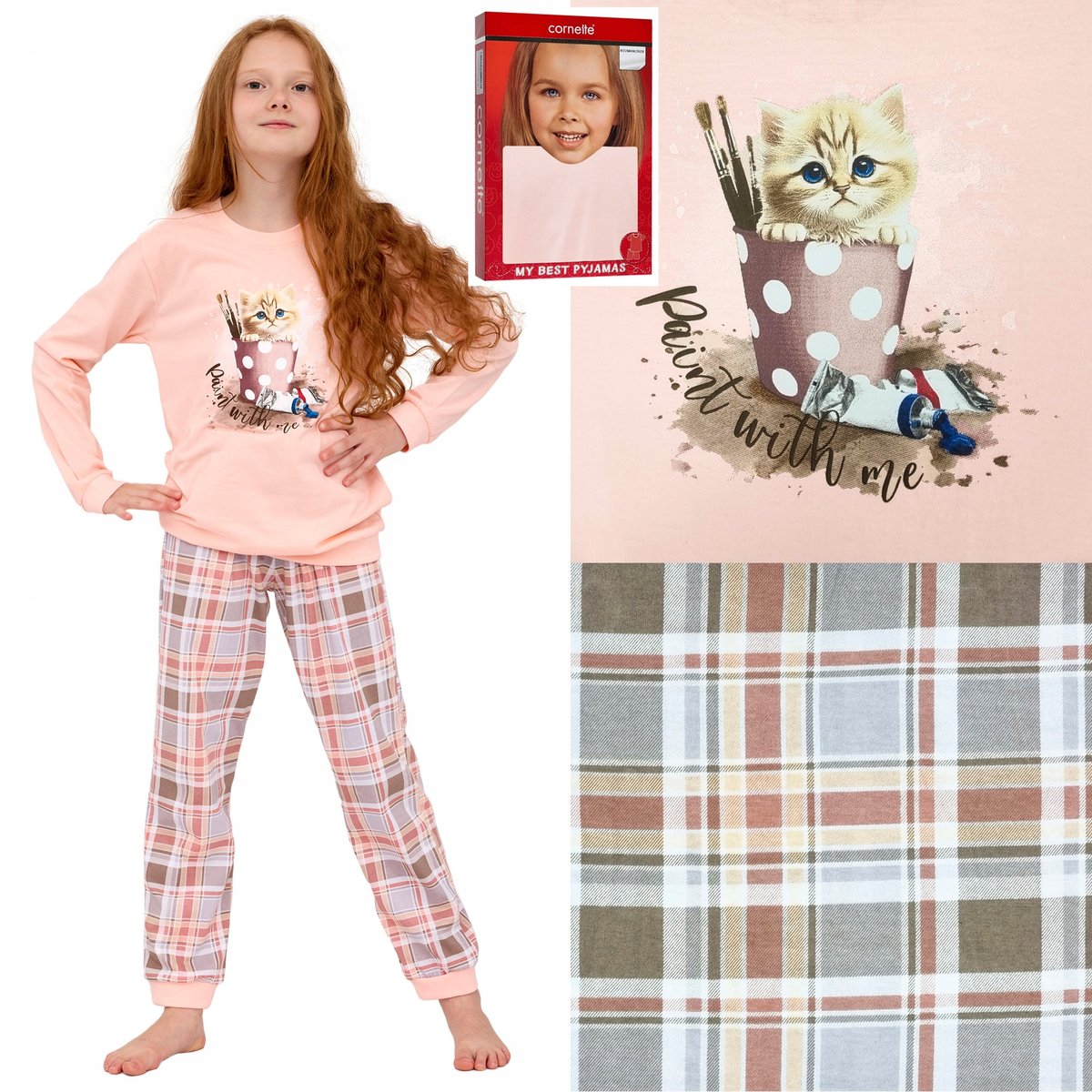 Piżama dziecięca CORNETTE 592/178 594/178 Paint 134-140 - CORNETTE | Sklep EMPIK.COM