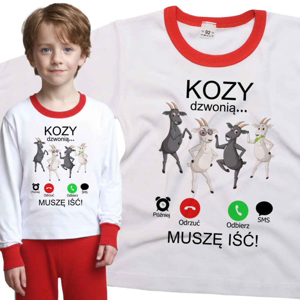 Piżama dziecięca Muszę Iść Kozy Dzwonią 98/104 - VoloDonum | Sklep ...