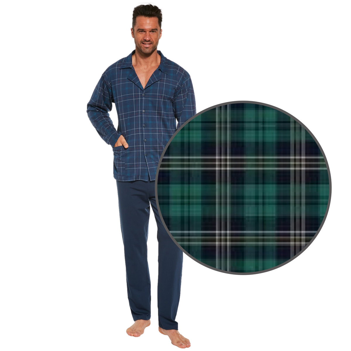 Piżama męska rozpinana długa CORNETTE 114/62 3XL - Inna marka | Moda ...