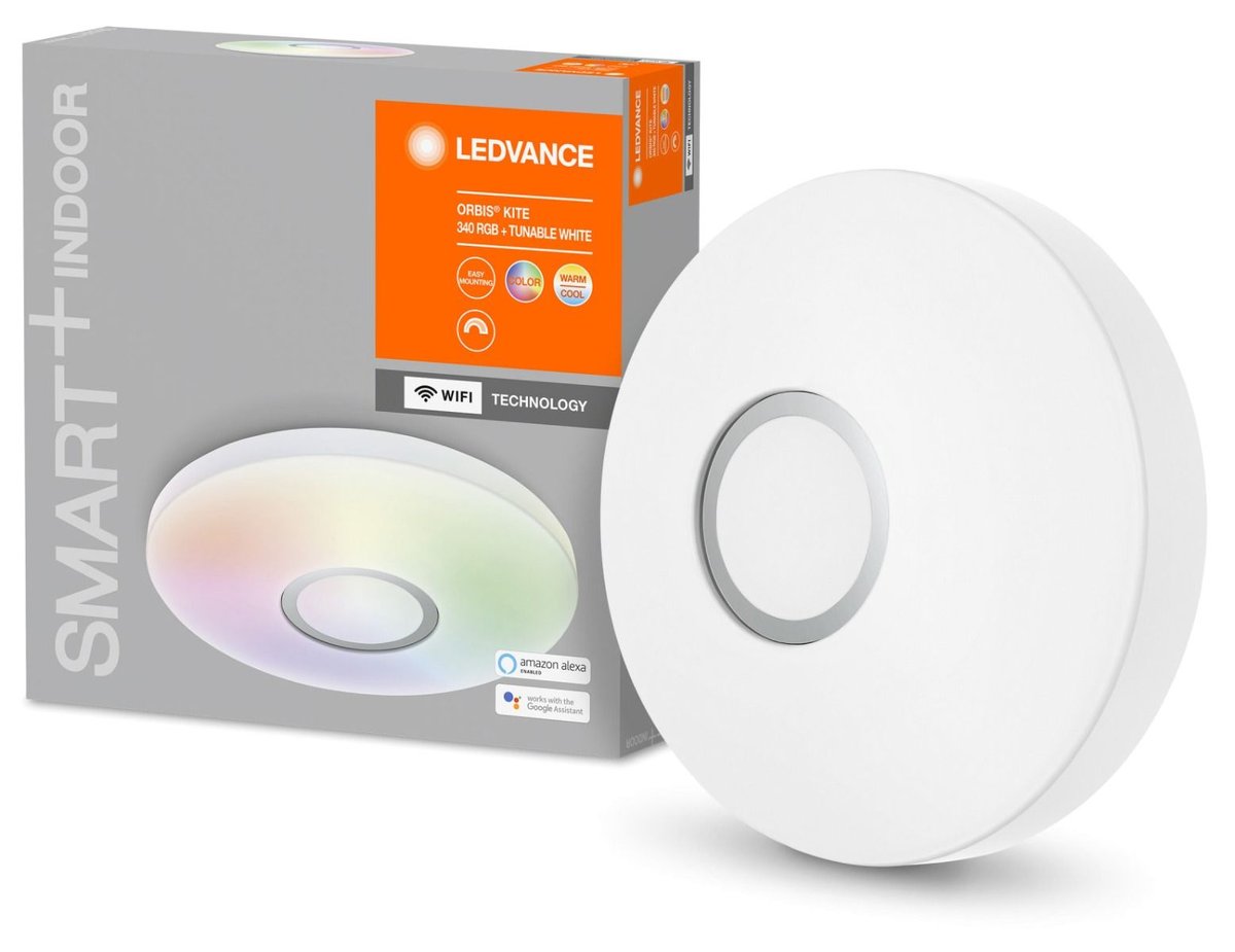 Plafon LED lampa sufitowa ORBIS Kite 18W 1400lm ciepła-zimna + RGB 34cm ...