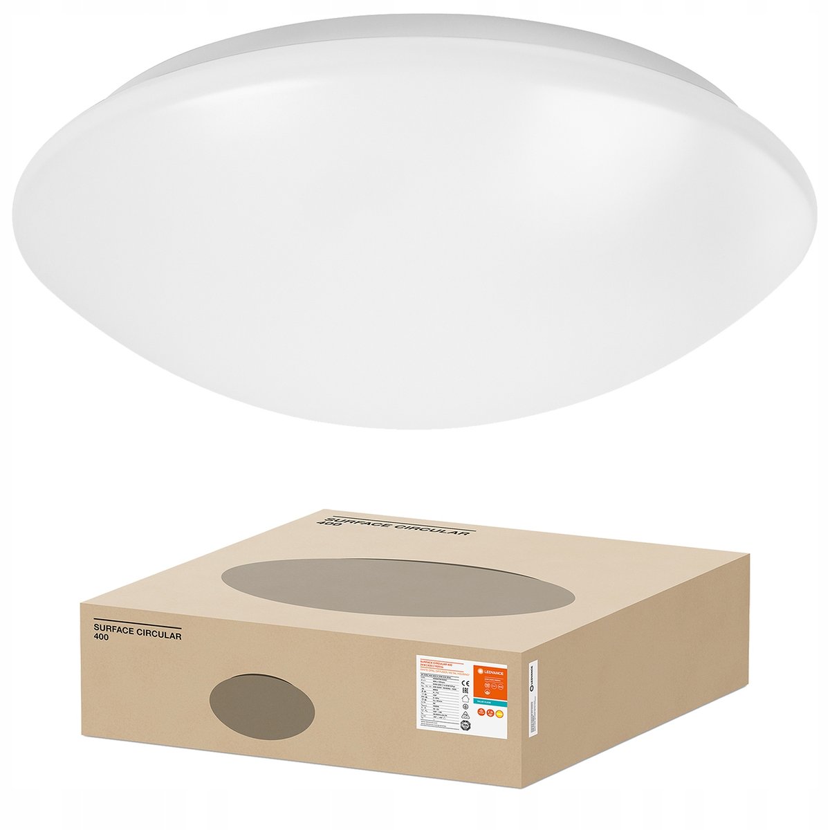 Plafon LED Lampa Sufitowa Ścienna SURFACE CIRCULAR 40 cm 24W 1920lm ...