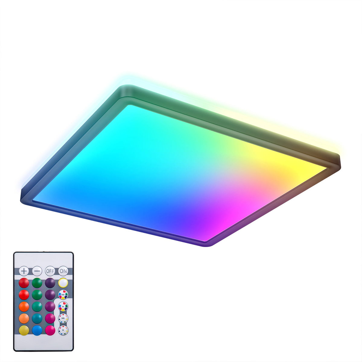 PLAFON NA PILOTA - ULTRA CIENKI - 15W LED RGB + W - NEUTRALNY - B.K ...