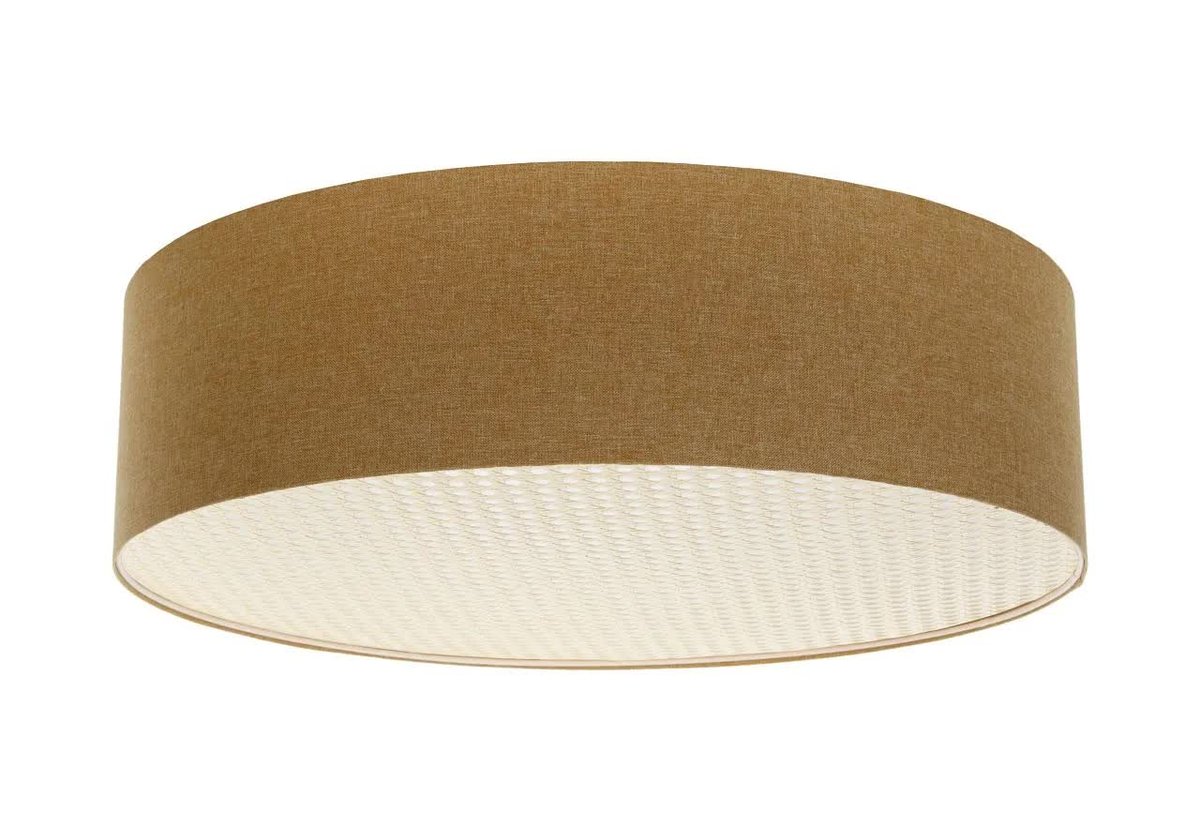 Plafon sufitowy ERUTAN RATTAN 60 żółty - BPS Koncept | Sklep EMPIK.COM