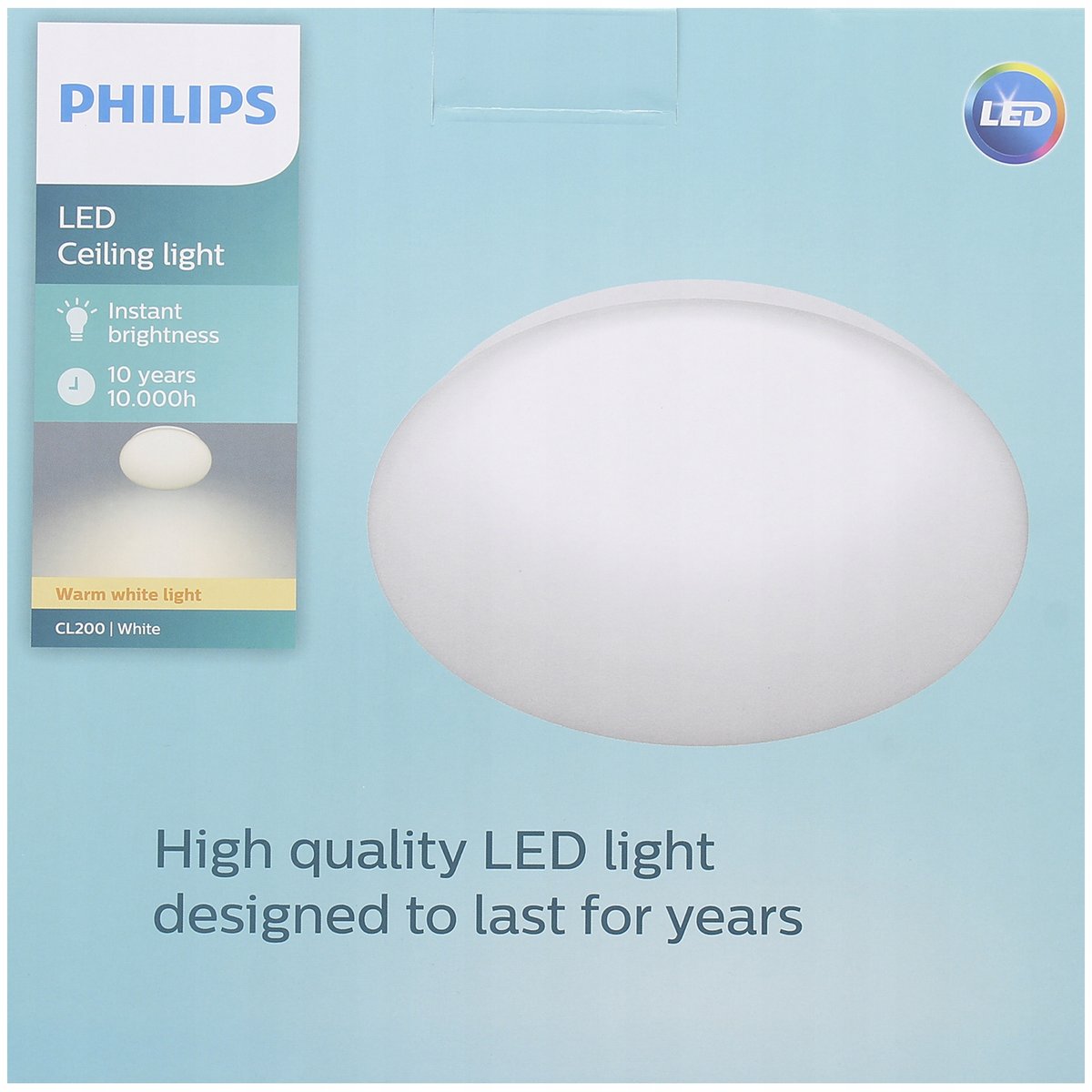 PLAFONIERA LED LAMPA SUFITOWA do pomieszczeń wewnątrz PHILIPS CL200 BI ...