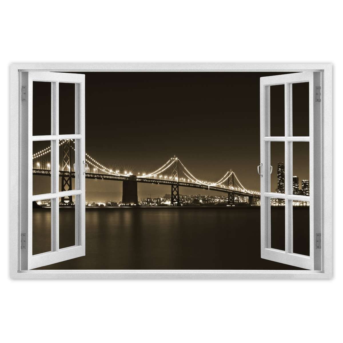 Plakat 120x80 Most nocą w sepii - ZeSmakiem | Sklep EMPIK.COM