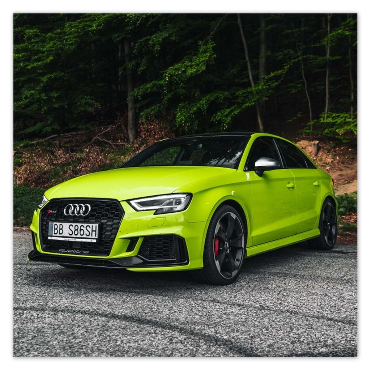 Plakat 140x140 Limonkowe Audi - ZeSmakiem | Sklep EMPIK.COM