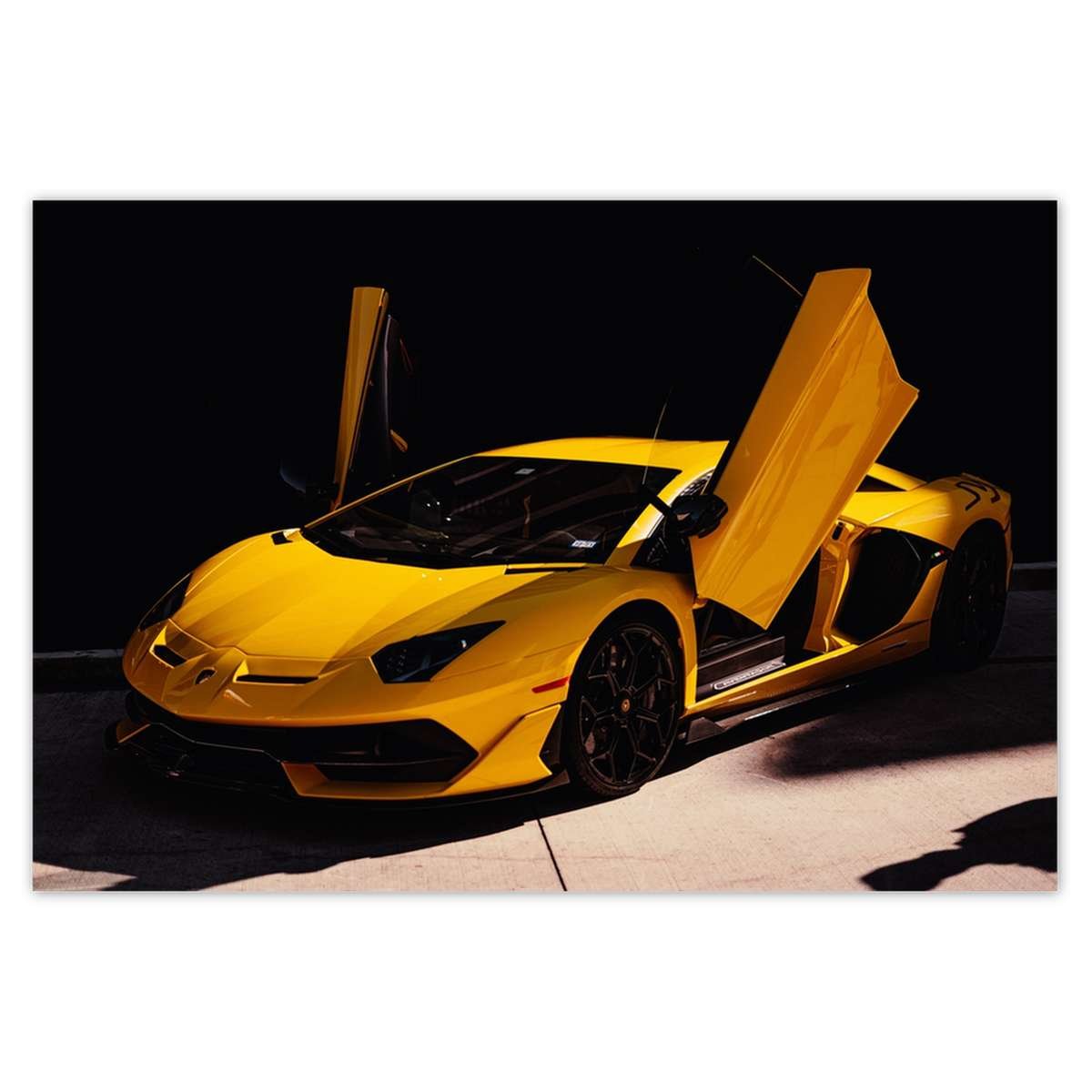 Plakat 155x105 Żółte sportowe auto - ZeSmakiem | Sklep EMPIK.COM