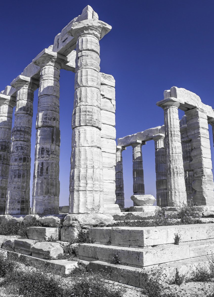 Plakat 20,5x28,4cm Stare filary świątyni Posejdona - Inna marka | Sklep ...