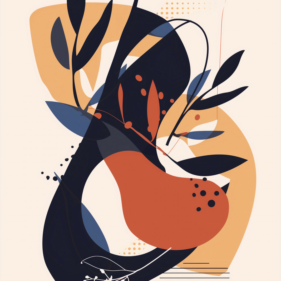 Plakat 20x20cm Abstrakcyjna Botanika w Ruchu - Inna marka | Sklep EMPIK.COM