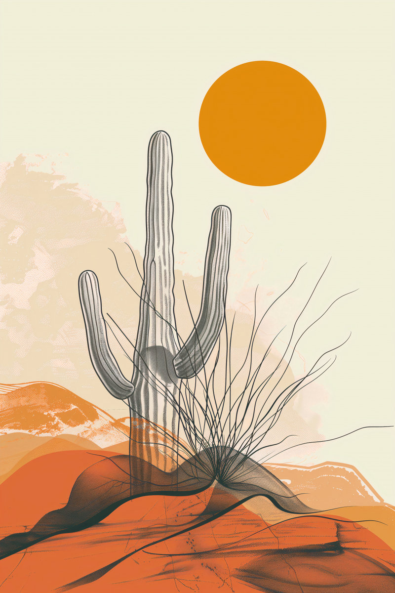 Plakat 20x30cm Pustynne Osamotnienie - Inna marka | Sklep EMPIK.COM