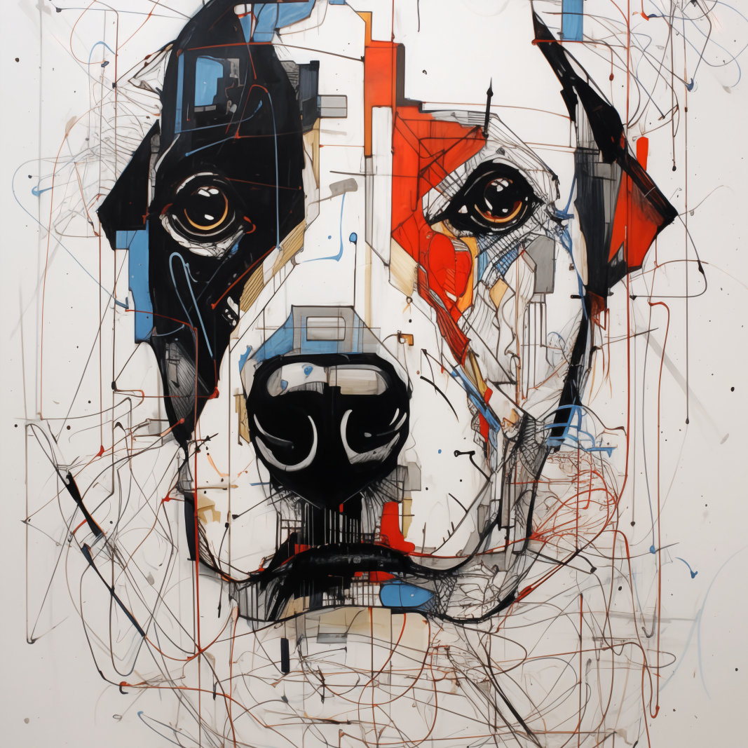 Plakat 30x30cm Przyrysowany Psiak - Zakito Posters | Sklep EMPIK.COM