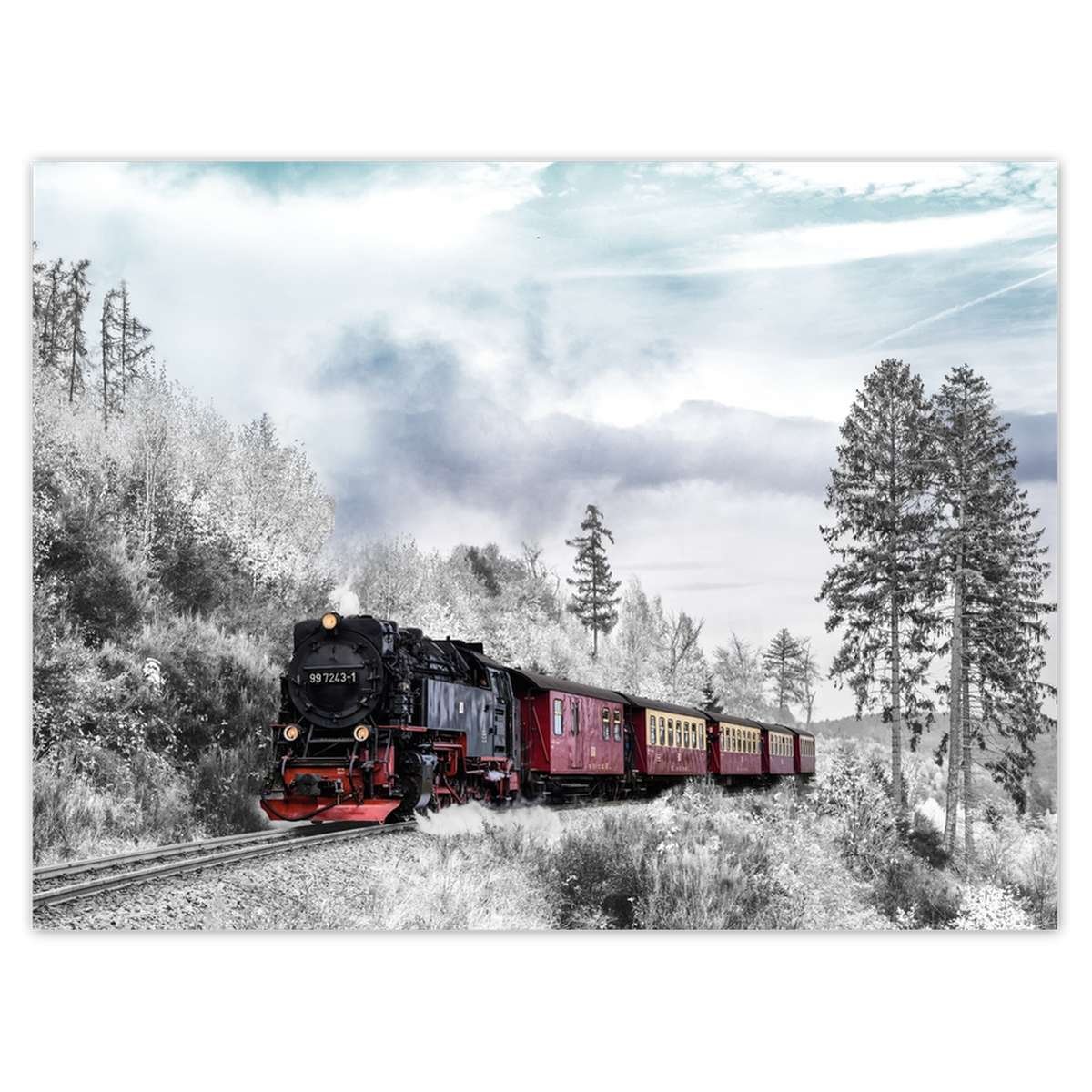 Plakat 40x30 Pociąg Ciuchcia parowa - ZeSmakiem | Sklep EMPIK.COM