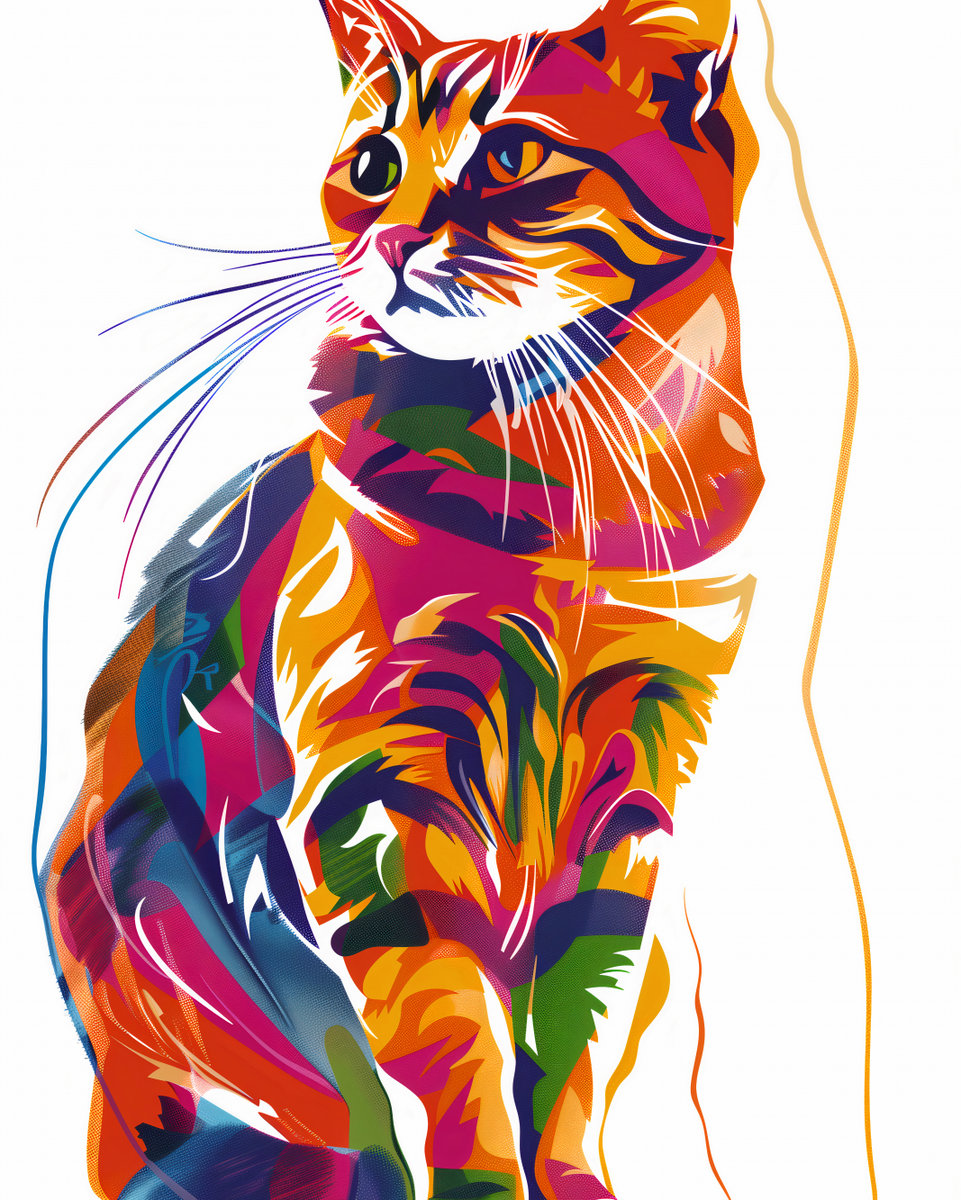 Plakat 40x50cm Nasycony Kot - Inna marka | Sklep EMPIK.COM