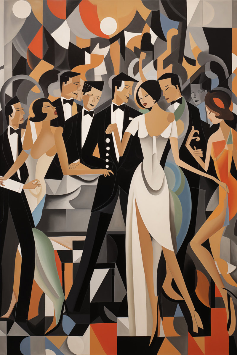 Plakat 40x60cm Bal w Art Deco - Inna marka | Sklep EMPIK.COM