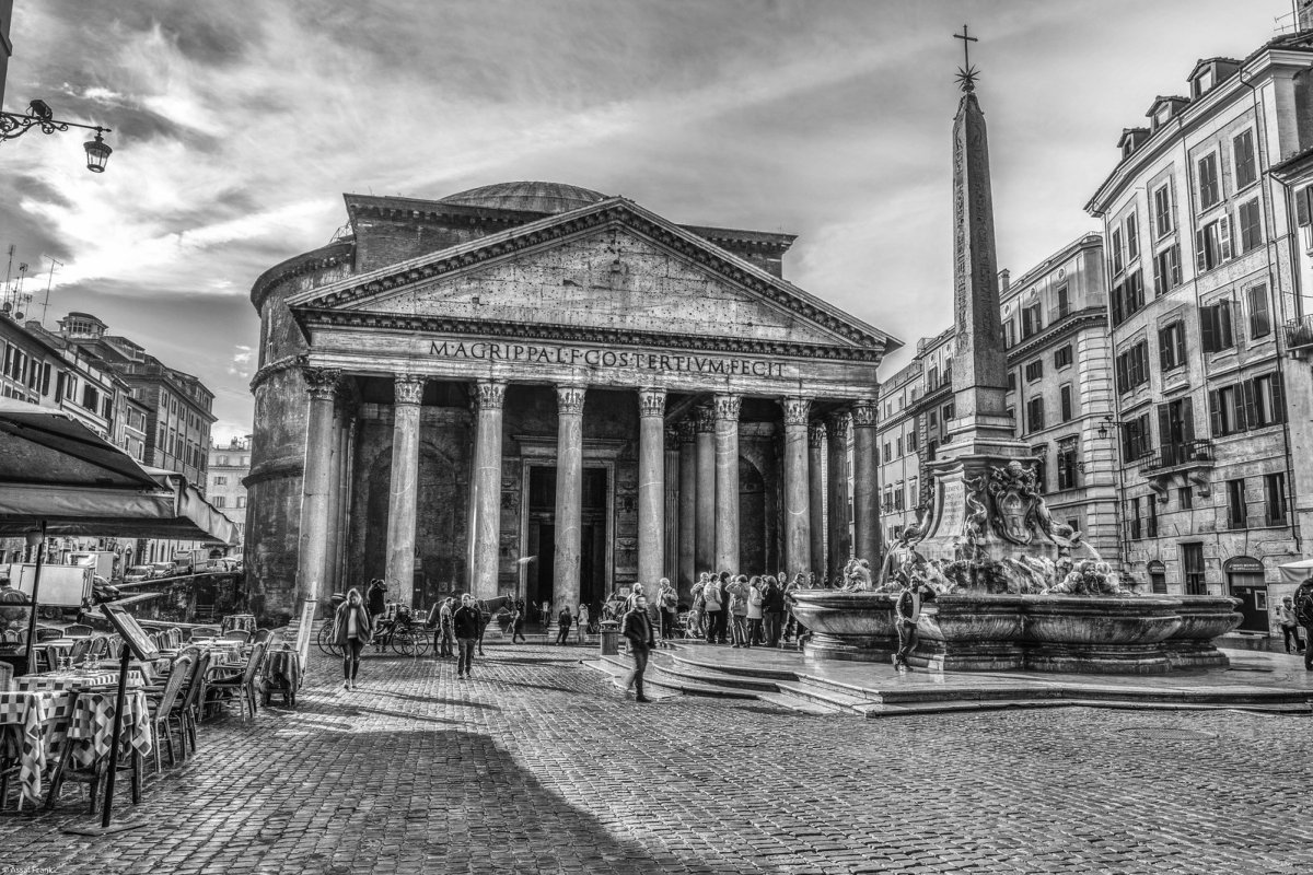 Plakat 45x30cm Panteon w Rzymie, Assaf Frank - Inna marka | Sklep EMPIK.COM