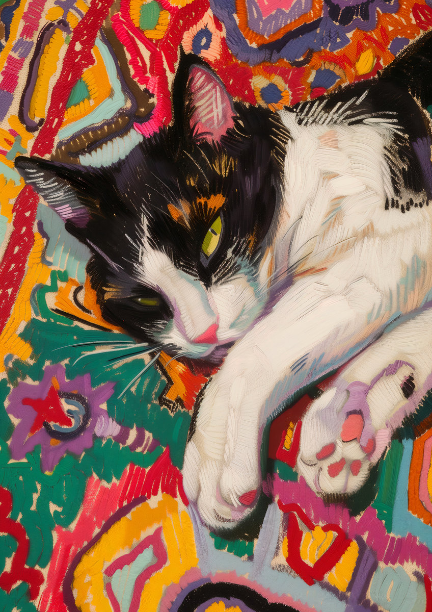 Plakat 59,4x84,1cm Marzenie Kolorowego Kota - Inna marka | Sklep EMPIK.COM