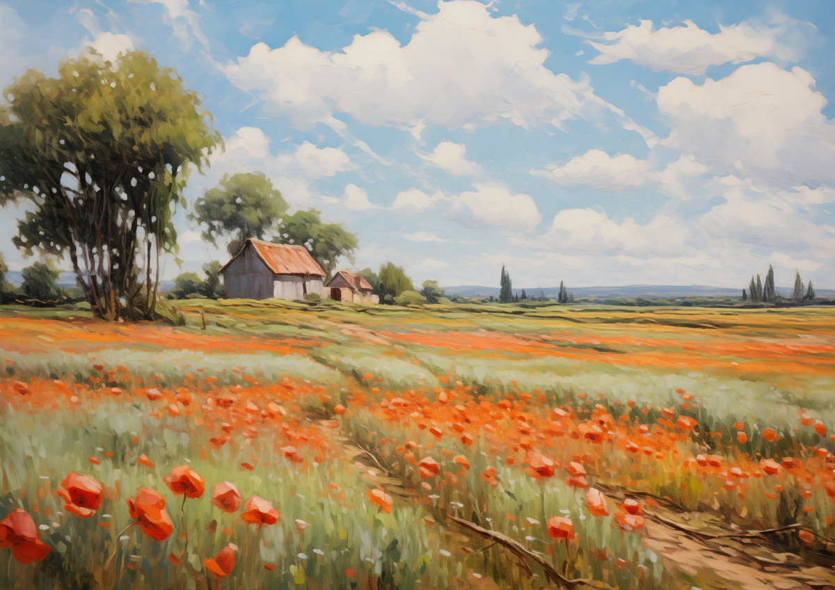 Plakat 84,1x59,4cm Szeptające Makowe Pola - Inna marka | Sklep EMPIK.COM