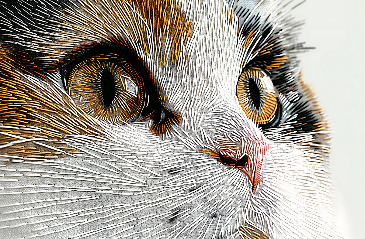 Plakat 91,5x60cm Nitkowany Kot - Inna marka | Sklep EMPIK.COM