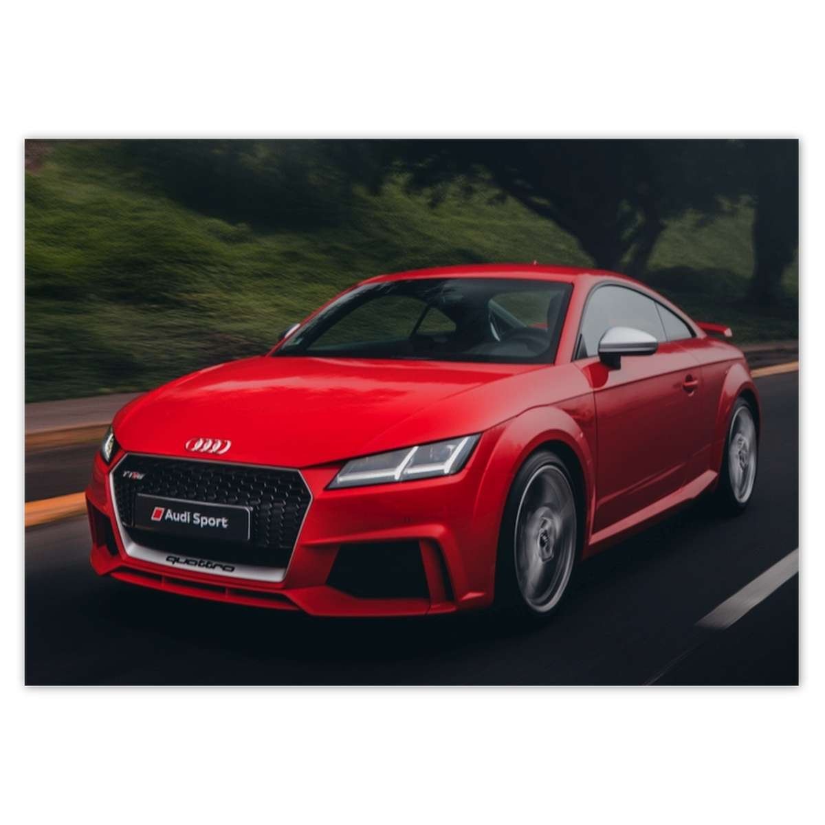 Plakat A3 POZIOM Czerwone Audi - ZeSmakiem | Sklep EMPIK.COM