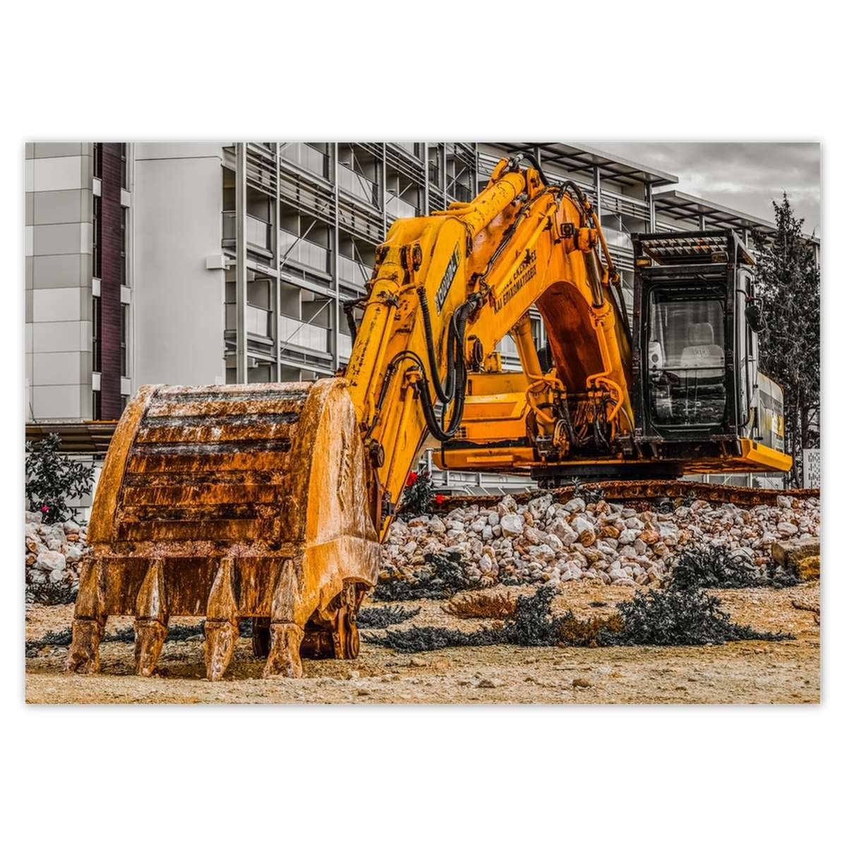 Plakat A3 POZIOM Koparka - ZeSmakiem | Sklep EMPIK.COM