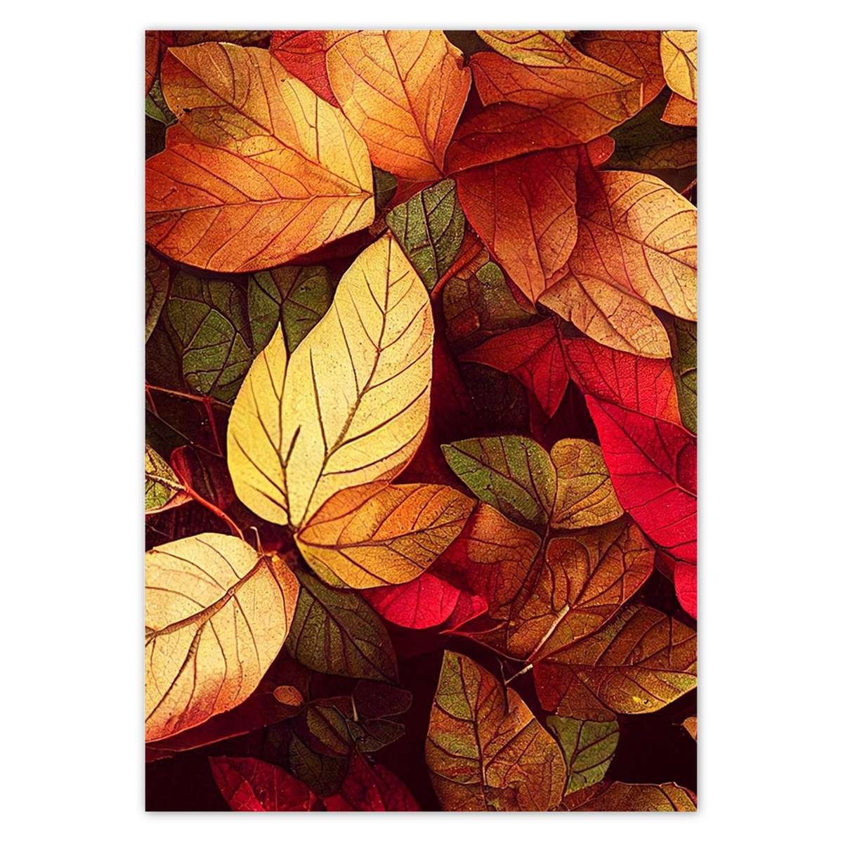 Plakat A4 PION Jesienne liście Jesień - ZeSmakiem | Sklep EMPIK.COM