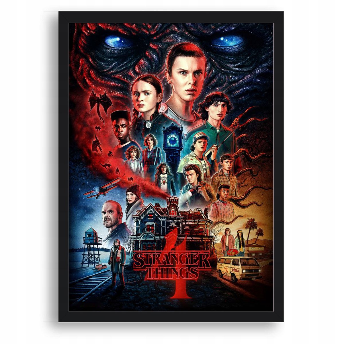 Plakat A4 Z Ramką Stranger Things Y2 - Inna marka | Sklep EMPIK.COM