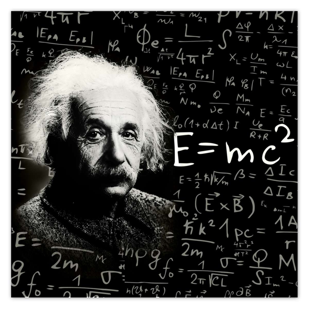 Plakat Albert Einstein, 100x100 cm - ZeSmakiem | Sklep EMPIK.COM