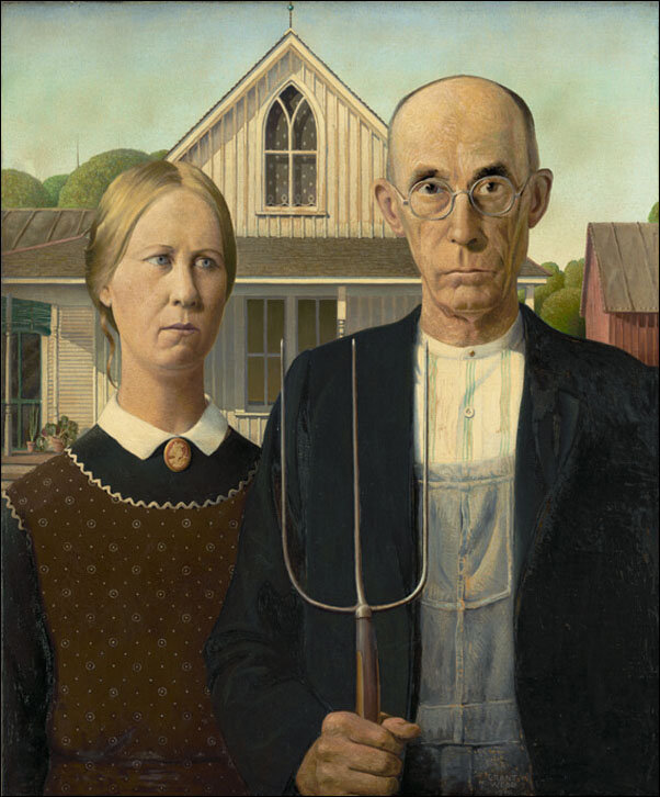 Plakat, American Gothic, 30x40 cm - Inna marka | Sklep EMPIK.COM