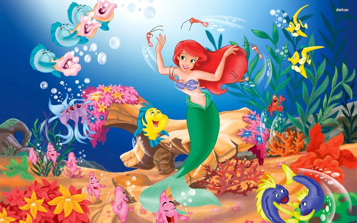 Plakat Ariel Arielka Syrenka 60x40 cm Disney - Atram | Sklep EMPIK.COM