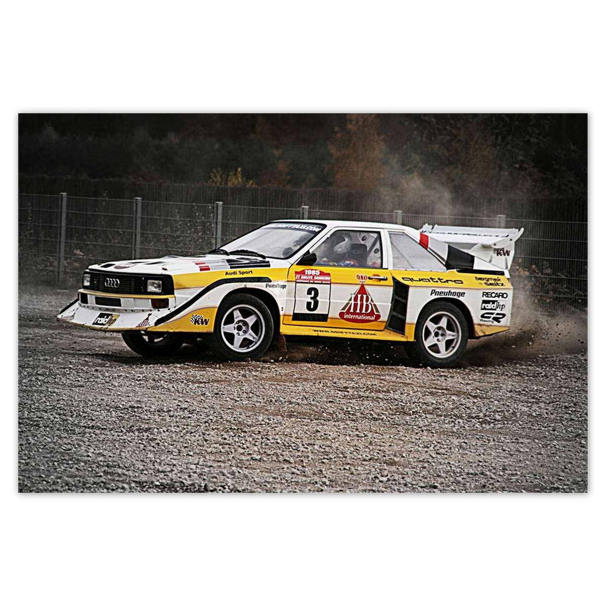 Plakat Audi Quattro Drift bokiem, 60x40 cm - ZeSmakiem | Sklep EMPIK.COM