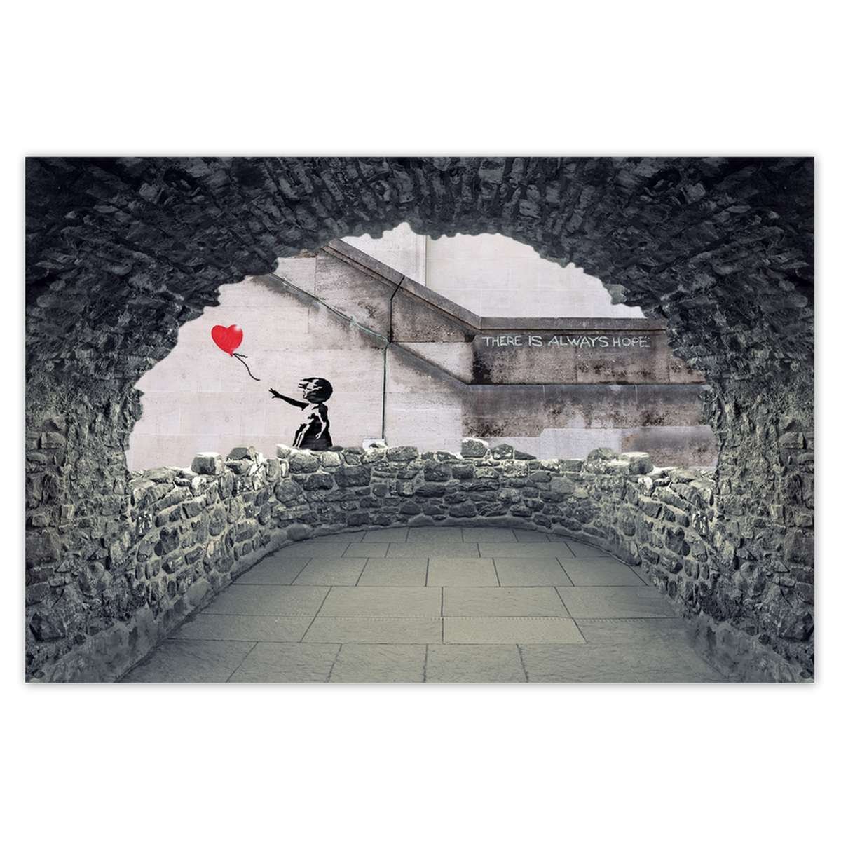 Plakat Banksy Dziewczyna Balonik, 90x60 cm - ZeSmakiem | Sklep EMPIK.COM