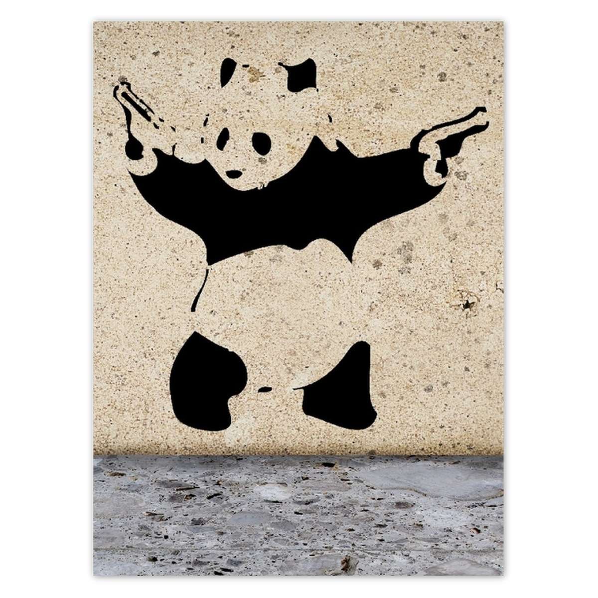 Plakat Banksy Panda, 100x135 cm - ZeSmakiem | Sklep EMPIK.COM