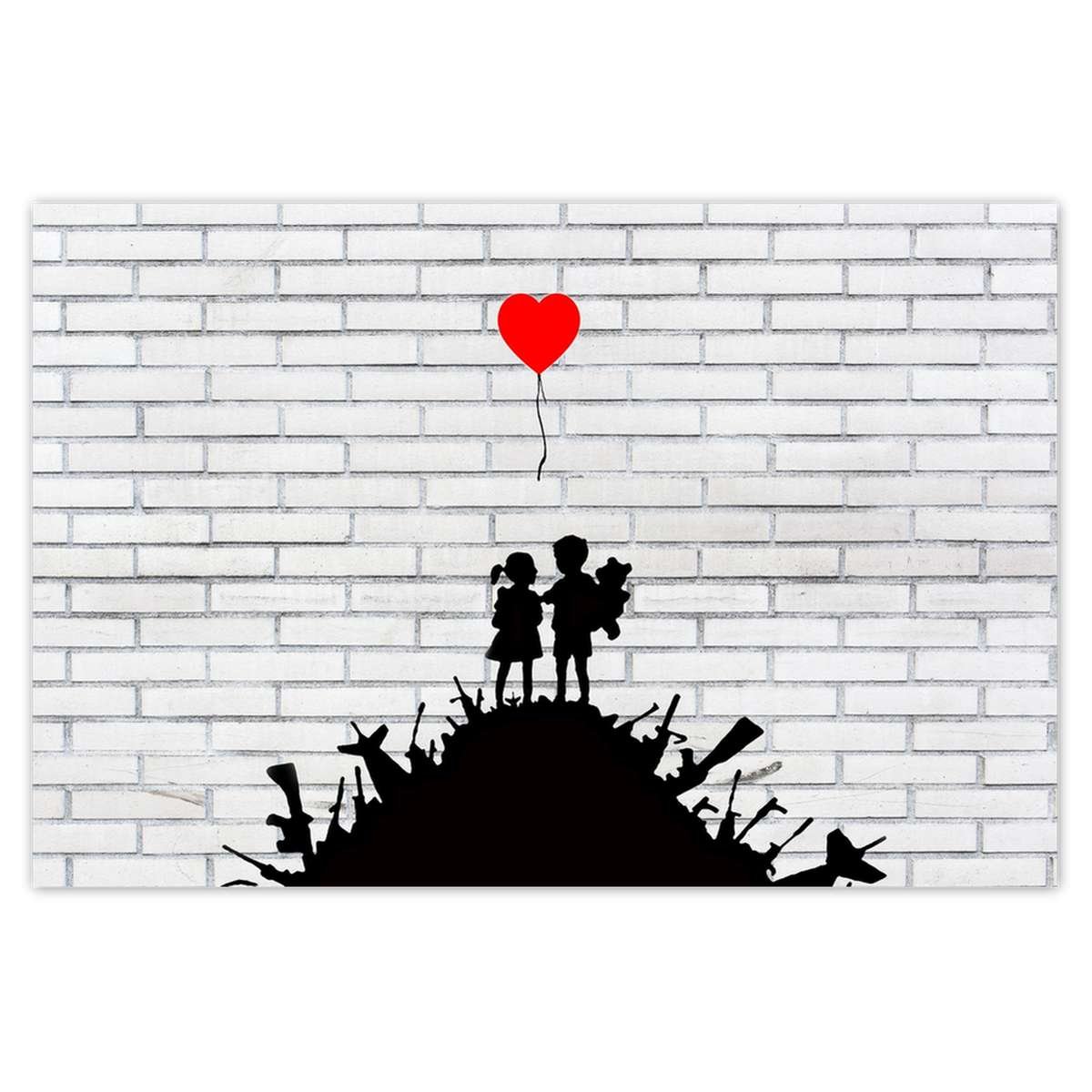 Plakat Banksy Sterta broni Balon, 120x80 cm - ZeSmakiem | Sklep EMPIK.COM
