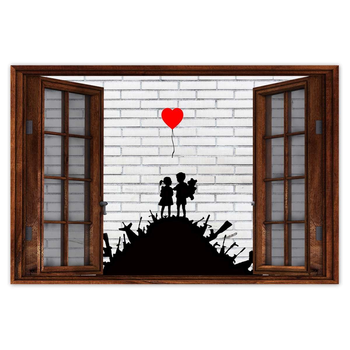 Plakat Banksy Sterta broni Balon, 120x80 cm - ZeSmakiem | Sklep EMPIK.COM